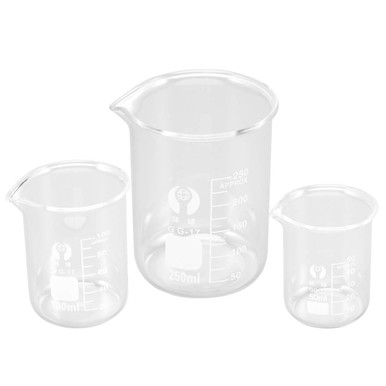 beakers and Test Tubes Glass Beaker Cup Borosilicate Beaker erlenmeyer ...
