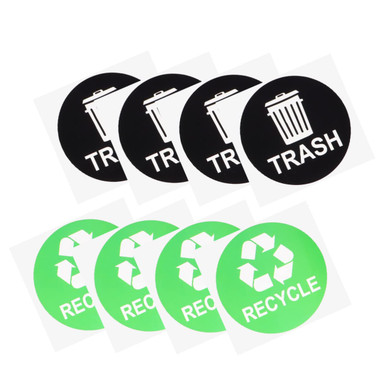 Zerodeko 8pcs Recycle Symbol Sticker Recycle Decal Garbage Decals Trash ...