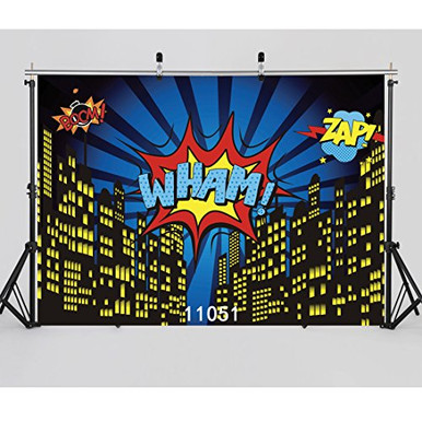 WOLADA 7x5ft Superhero Backdrop for Pictures Baby Shower Photography ...
