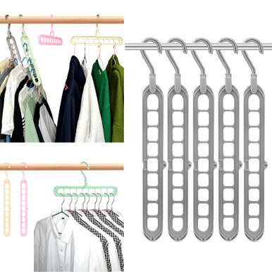 Magic Clothes Hangers Space Saving 5 Pack, Home Multifunction Smart ...