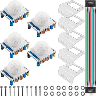 DKARDU 5 pcs PIR IR Module HC-SR501 PIR Motion Sensor Adjust Infrared ...