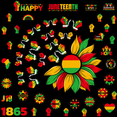 67 Pcs Juneteenth Decorations Classroom Bulletin Board Decors Set ...