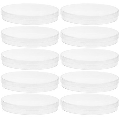 HEALLILY 10pcs Square Petri Dish Agar Plates Tissue Culture Plate ...