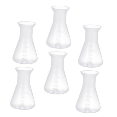 Hohopeti 6pcs Plastic Flask Plastic Beakers for Kids Wide Science ...