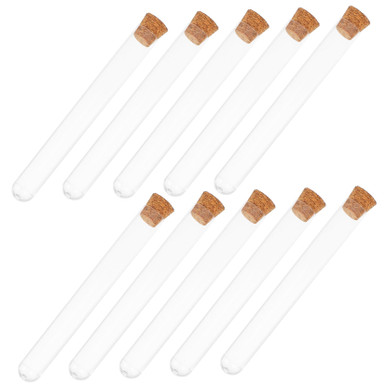 SOLUSTRE 30pcs Wooden Plug Test Tube Plastic Test Tubes with caps Candy ...