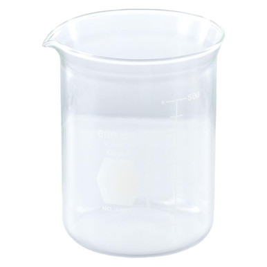 FEIYING 600ml Lab Beaker, Low Form Glass Beaker Chemistry Lab ...