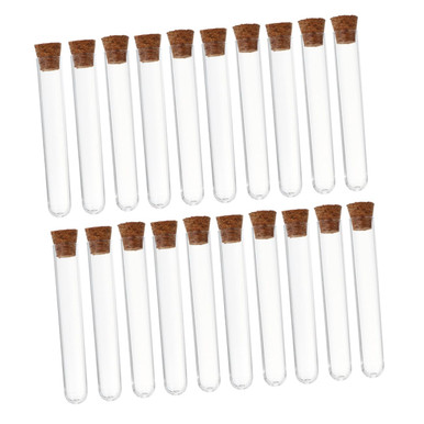 JECOMPRIS 40pcs Wooden Plug Test Tube Mini Test Tubes Plastic Science ...