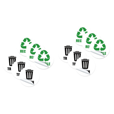 NUOBESTY 2 Sets 6 Garbage Classification Label Outside Trash Can ...