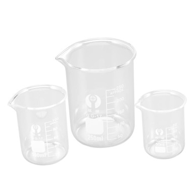 Healvian Glass Chemistry 250 Ml Beaker Glass Ptfe Disk Chemistry Beaker ...