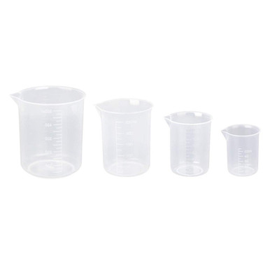 4pcs liquid measuring beaker measuring jug graduated beaker plastic ...