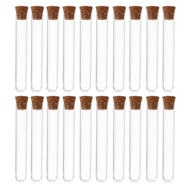 25pcs Test tube bottle plastic test tubes glass containers clear ...