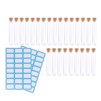 50pcs lab Test Tubes Clear Test Tubes Storage Bottle Empty Test Tubes ...