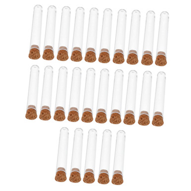 VILLFUL 25pcs Test Tube Bottle Tube Small Test Tube Container with Lid ...