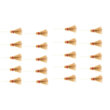 Anneome 20pcs Hangings Decorations Toy Miniature Broom Models Witch Red ...