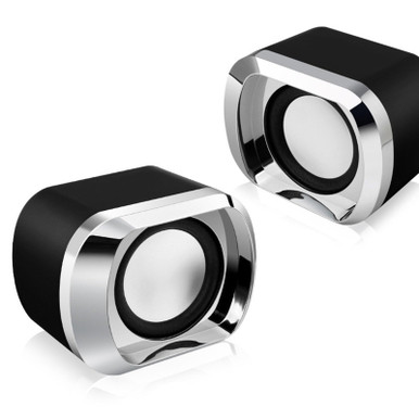 Mini Computer Speakers, 1 Pair USB Wied Desktop Computer Speaker with ...