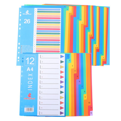 FUNOMOCYA 38pcs File Separator Binder Separators Page Dividers Tabbed ...