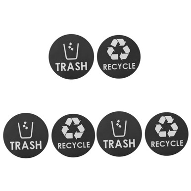 Alipis 12 Pcs Trash Can Stickers Car Can Trash Recycle Sign Trash and ...