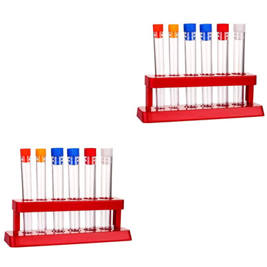 ULTECHNOVO 2 Sets Test Tube Vial Test with Plug Shot Tubes Plastic Tube ...