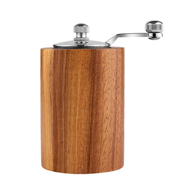 Hand Crank Pepper Grinder Mill Wooden Ceramic Manual Salt And Pepper ...