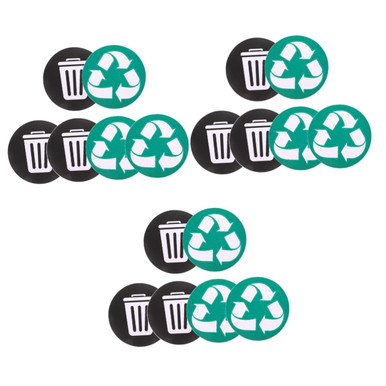 18 Pcs Garbage Sorting Stickers Garbage Can Trash Recycling Stickers ...