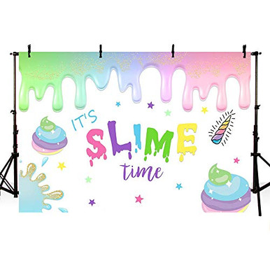 MEHOFOTO Unicorn Slime Photo Studio Booth Background Props Glitter ...