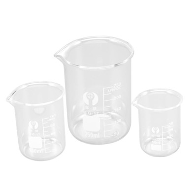 UKCOCO Beakers and Test Tubes Glass Measuring Jug Chemistry Beaker ...