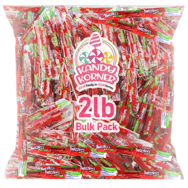 Twizzlers Pull n Peel Watermelon Twists Candy 2lb Bulk - Mini Twizzlers ...