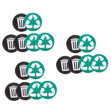 VILLCASE 18 Pcs Garbage Sorting Stickers Recycle Sticker Garbage ...