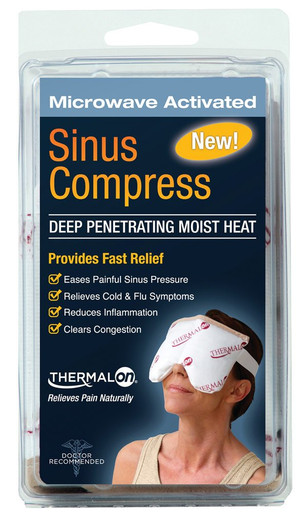 Thermalon Microwave Activated Moist Heat-Cold Sinus Mask for Sinus ...