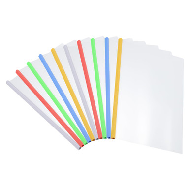 PATIKIL Clear Report Covers with Sliding Bar, 10 Pcs 10mm Slide-Grip ...