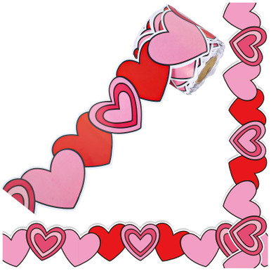 JarThenaAMCS 66Ft Valentine's Day Bulletin Board Border Self Adhesive ...
