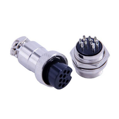 Elecbee 9 Pin Connector Wiring Straight GX20 Male/Female for Cable ...