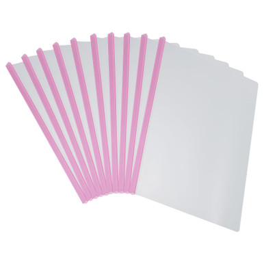 PATIKIL Clear Report Covers with Sliding Bar, 10 Pcs 10mm Slide-Grip ...