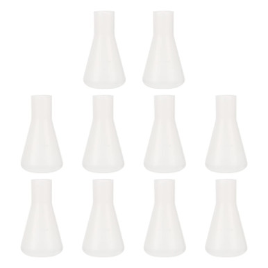iplusmile 10pcs Plastic Flask Glass Beaker Plastic Beaker Glass Flask ...