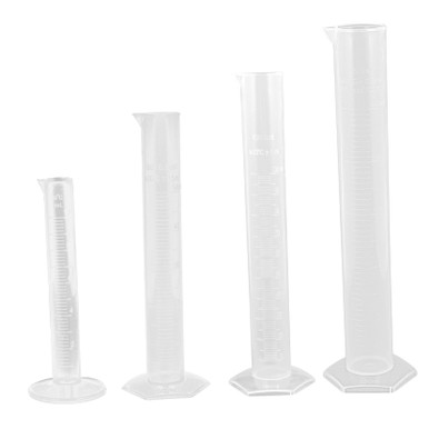 GLEAVI 4pcs Plastic Measuring Cylinder Plastic Test Tube Graduated ...