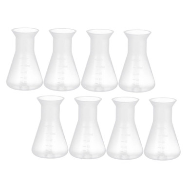 FUNOMOCYA 8pcs Laboratory Flask Plastic Erlenmeyer Flask Chemical Flask ...