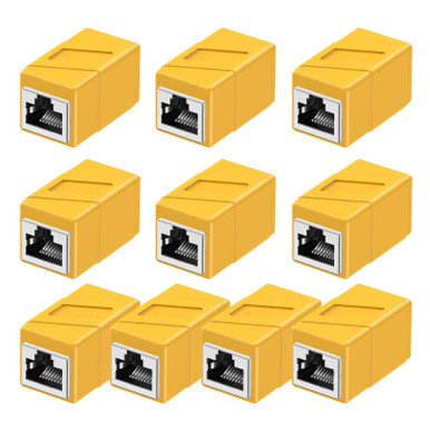 RJ45 Coupler, 10 Pack Ethernet Adapters Female to Female, Ethernet ...