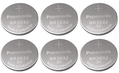 Panasonic Battery, Lithium Button Cell Br3032 (6 Pieces ...