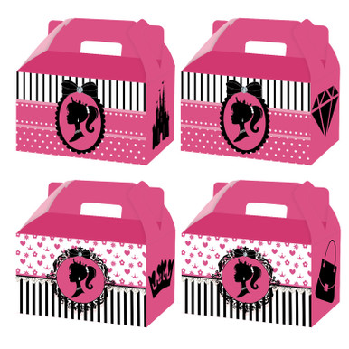 ANYMONYPF 16 PCS Pink Treat Box Pink Party Supplies Pink Candy Bag Pink ...