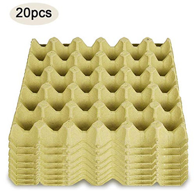 20-Pack Egg Cartons, Each Tray Holds 30 Eggs, Eco-friendly ...
