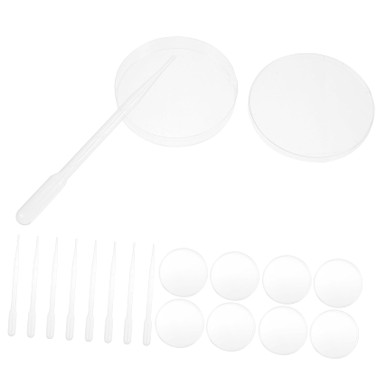 BUGUUYO 10pcs labware Clear Petri Dishes agar Plates Laboratory Petri ...
