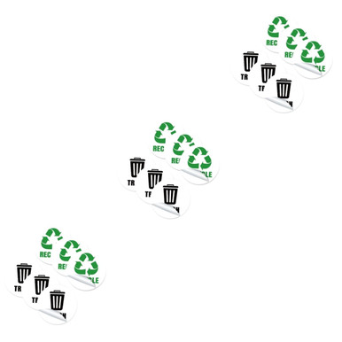 NOLITOY 3 Sets 6 Garbage Classification Label Trash Recycle Stickers ...