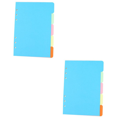 TEHAUX 10 Pcs Index Paper Label Binder tabs Book Divider tabs Recipe ...