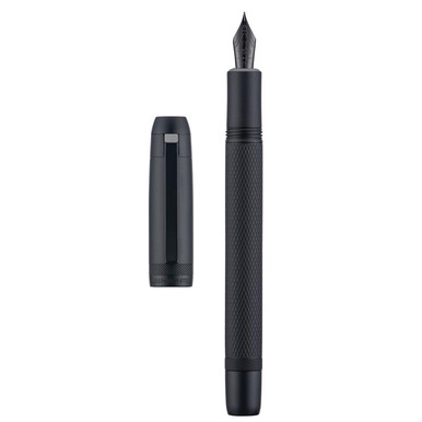 Jinhao 92 Black Fountain Pen Fine Point, Solid Metal with Converter ...