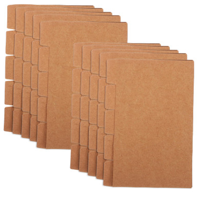 VILLCASE 20 Sets Oxford Index Cards No Hole Index Dividers Separating ...