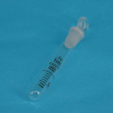 no logo 1ml Graduated Line Lab Clear Glass Test Tube Round Bottom with ...