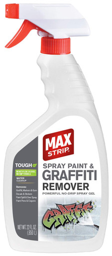 MAX Strip Spray Paint and Graffiti Remover - 22 oz - Powerful No Drip ...
