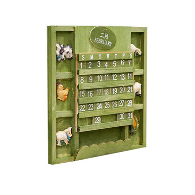 Wall Calendar Creative Decorative Wood Perpetual Calendar Hanging ...