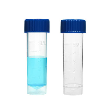PEKYBIO Sterile Plastic Graduated Test Tubes 5ml Sample Storage ...