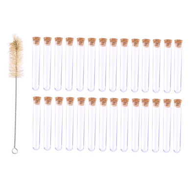 Hohopeti 100pcs Small Test Tube Container Equipment Plastic Pipe ...